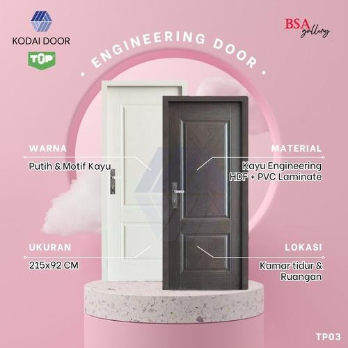 Jual PINTU RUANGAN KAYU 215X92 / PINTU KAMAR / WOOD DOOR KODAI TOP 215X92 / PINTU KODAI / PINTU ...