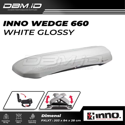 Promo Inno Roof Box Inno Wedge 660 White Glossy Japan thule motion xt ...