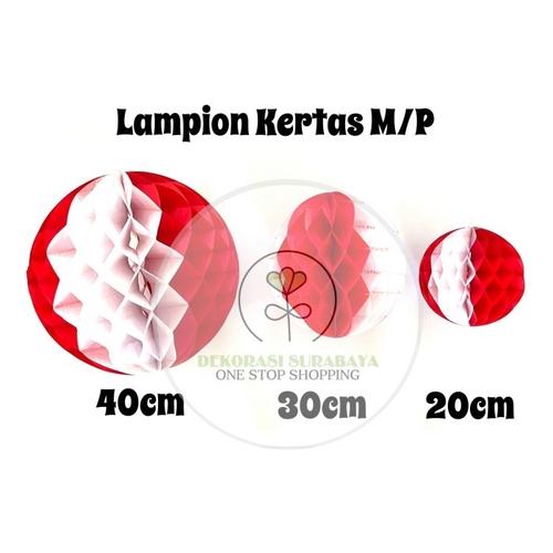 Jual Lampion 17 an / Lampion Merah Putih Agustus Kertas ...