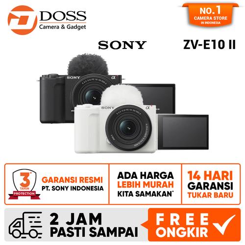 Jual Sony ZV E10 II Kit 16-50mm Sony ZVE10 II Mirrorless Camera Kit 16 ...