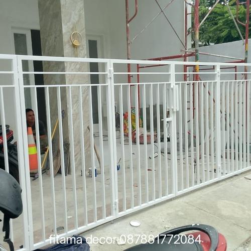 Jual pagar lipat minimalis besi hollow galvanis - Kota Depok ...