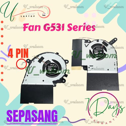 Jual Fan ROG Strix G531 G531GT G531GU G531GD G731GT G731GU G15 G512LI Series - Jakarta Pusat ...
