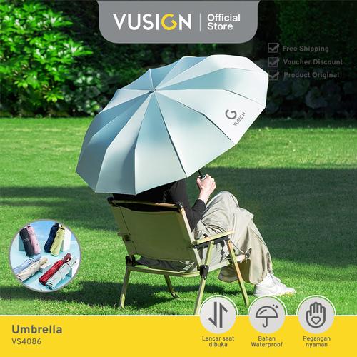 Promo Vusign Payung Lipat Otomatis Anti UV / Payung One Click Buka Tutup VS4086 VS4085 ...
