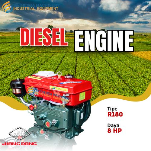 Jual Mesin Diesel Jiangdong 8 Hp Hopper Engkol R180/ Diesel Penggerak 8 ...