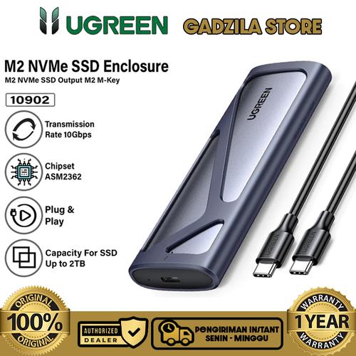Promo UGREEN Casing Enclosure Storage SSD NVMe M.2 Sata Ke USB 3.1 Gen ...