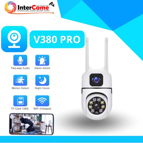 Promo CCTV Kamera V380 PRO 2 Antena Dual Lensa 4MP IP Kamera WIFI 360 ...