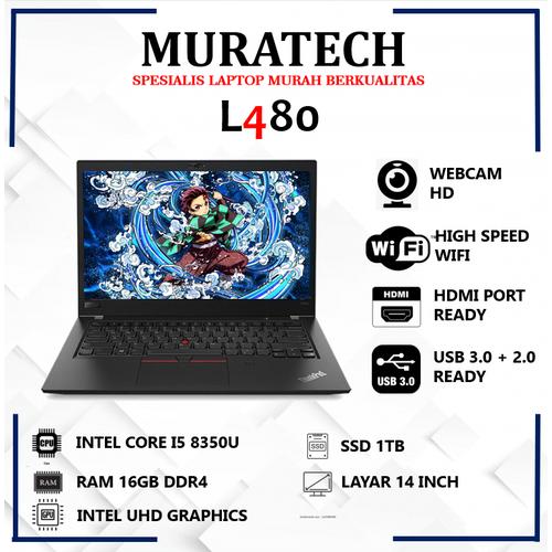Jual Lenovo Thinkpad T480 I5 8350U RAM 16GB SSD 512GB 14 Inch FULL HD ...