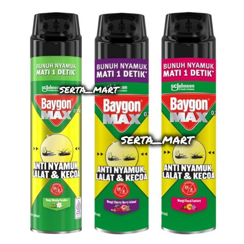 Jual Baygon Max Obat Nyamuk Aerosol 500ml - Baygon Floral Fantasy ...