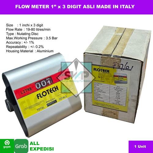 Jual FLOTECH meteran solar 1 inch 3 digit made in ITALY/flowmeter 1 ...