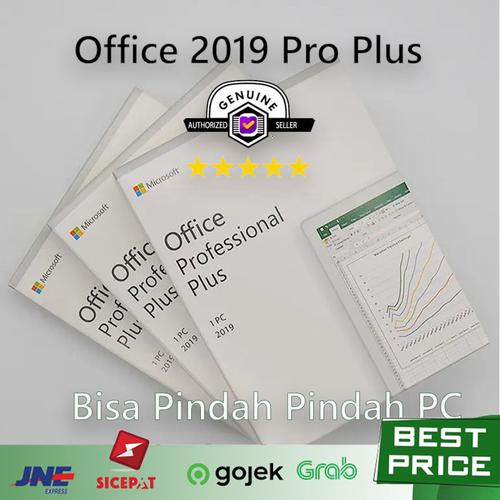 Promo microsoft office 2019 professional plus (full box - fpp) original ...