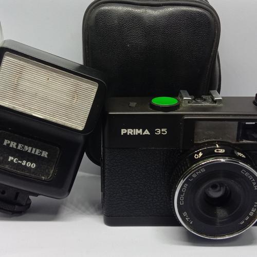 Jual kamera jadul merk Prima lengkap dengan Blitz Jadul dan langka ...