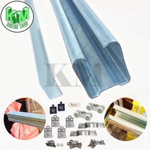 Jual REL PINTU SLIDING/GESER GALVANIS/BESI TEBAL PANJANG 1.8 METER J3 ...