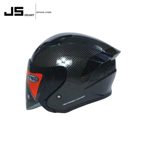 Jual Helm Gift Sargon Carbon Half Face Paket Ganteng Original SNI - C ...
