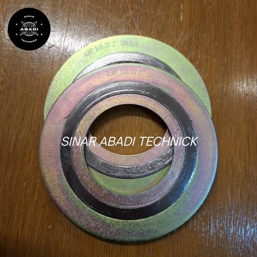 Jual SPIRAL WOUND GASKET 1" INCH CARBON STEEL ANSI 300 / SWG CS ANSI ...