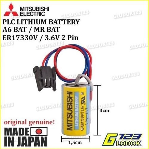 Jual Battery Baterai Lithium Mitsubishi Plc Er17330 A6Bat Mr-Bat 3.6V ...