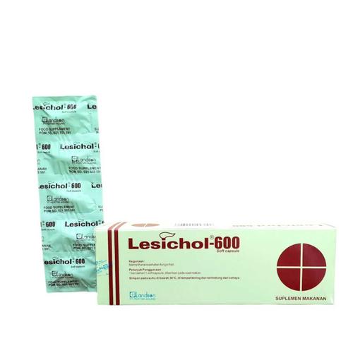 Jual Lesichol 600 Mg Lembar 5 Kapsul / Box 30 Kapsul - lembar 5 caps ...