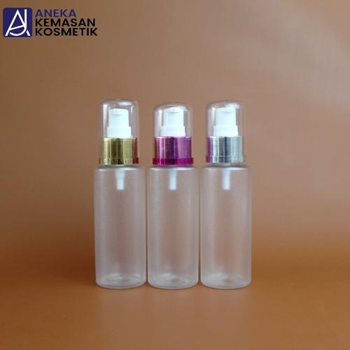 Jual Botol treatment pump 100ml rf frosted/treatment pump alumunium ...