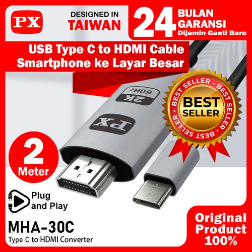 Jual Kabel HDMI Type C to HDMI Dongle MHL Mirroring Cable Anycast ...