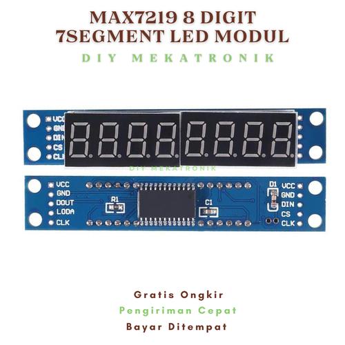 Jual MAX7219 8 Digit 7Segment LED Modul Serial 3IO Port Control Tube Display - Kota Bandung ...