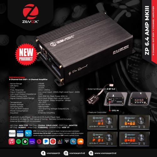 Jual Processor dsp zevox zp 6.4 amp MK III zevox zp6.4 amp-MKIII mk3 ...