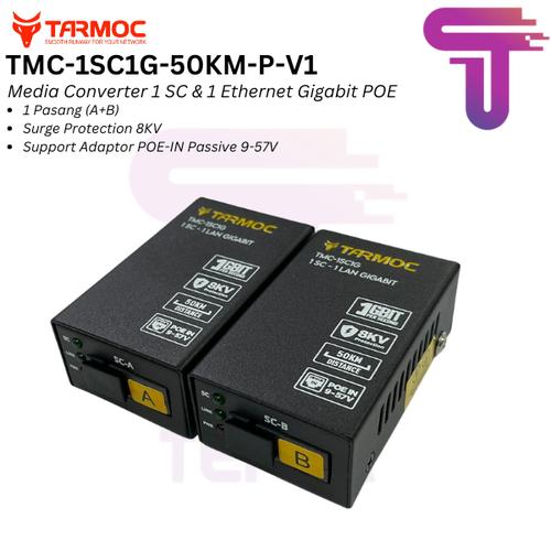 Jual Tarmoc TMC-1SC1G-50KM-P |1 FO 1 LAN Gigabit POE IN 5-24V HTB GS03 ...