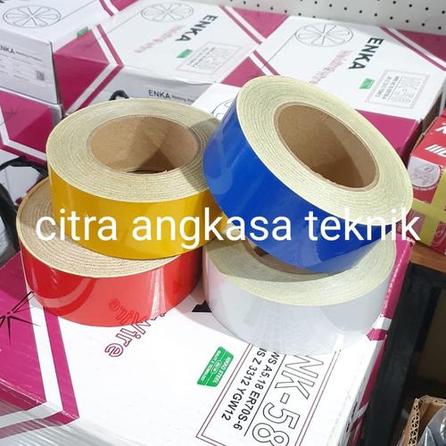 Jual stiker reflective 5cm x 45 meter model 3m /sticker reflector ...