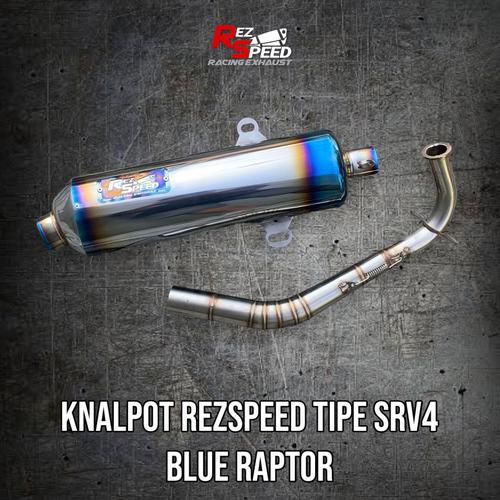 Jual Knalpot Rez Speed Tipe SRV4 dan SRV Blue Raptor FullStainles Logo Titanium Cms Aerox Beat ...