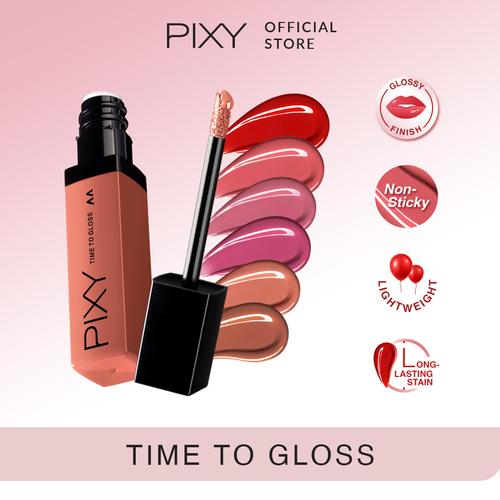 Promo PIXY Time To Gloss - Pigmented Lip Gloss 6 Shade - 03 Berry Soon ...
