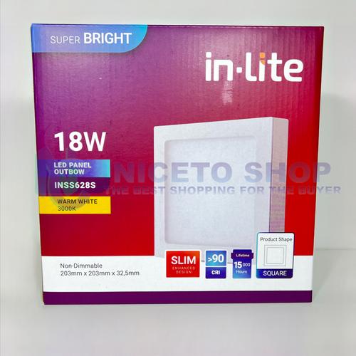Jual InLite Lampu Downlight LED Panel Plafon Outbow OB 6W 12W 18W Kotak ...