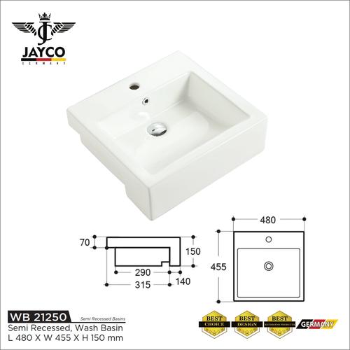 Promo JAYCO Wastafel Meja Keramik / Wastafel Table Top Cicil 0% 3x ...