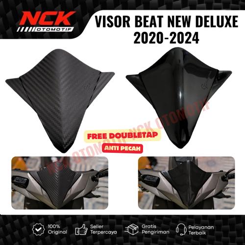 Jual VISOR WINDSHIELD BEAT NEW DELUXE 2020-2024 HITAM CARBON ANTI PECAH ...
