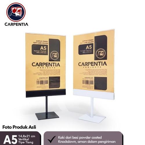 Jual ORIGINAL!! Carpentia Stand Akrilik Besi /Tiang A5 Vertikal 14,81cm ...