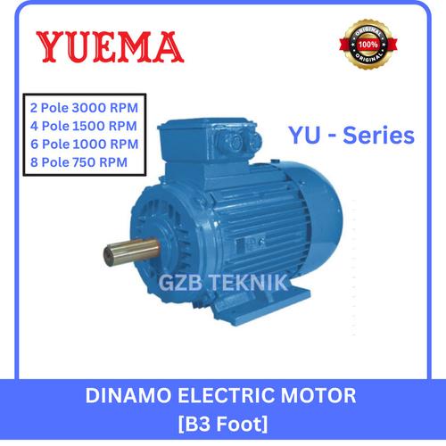 Jual Dinamo Electric Motor YUEMA 5.5KW 7.5HP 3Phase 380V/660V 50HZ B3 ...