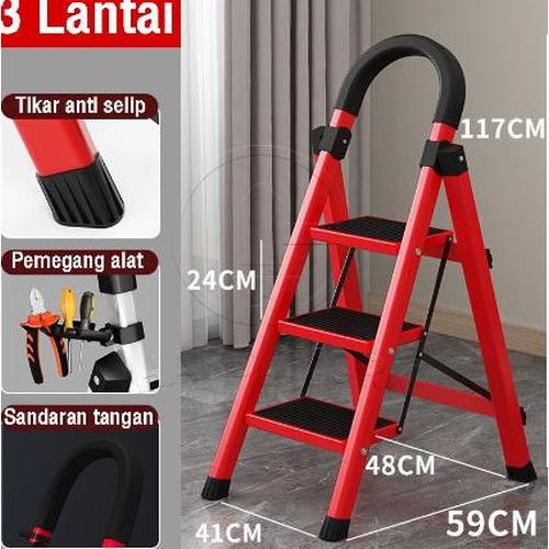 Jual Reaim Tangga 3/4/5/6 Step Rumah Lipat Tangga Besi Lipat Household ...