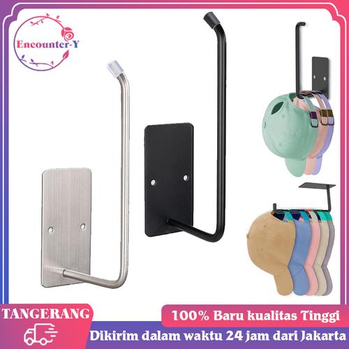 Jual Rak Topi Dinding Tempel Stainless Steel Hat Rack Gantungan Topi ...