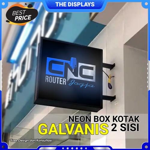 Jual Custom Neon Box Kotak 2 Muka Galvanis Acrylic Kuat Kokoh Free ...