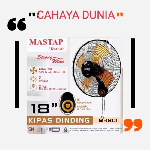 Jual TORNADO WALL FAN MASTAP 18inch/KIPAS ANGIN DINDING BESI MASTAP ...