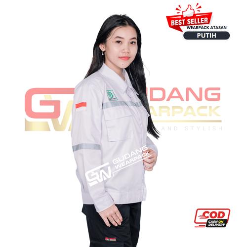 Promo Gudang Wearpack - Baju Kerja Seragam Proyek Warna Putih Polos ...