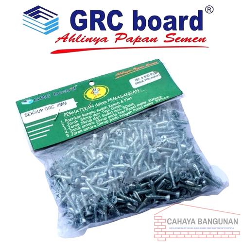 Jual SKRUP Sekrup Baut Rangka GRC Kalsi BOARD Fiberflat 1 Pack Hijau ...