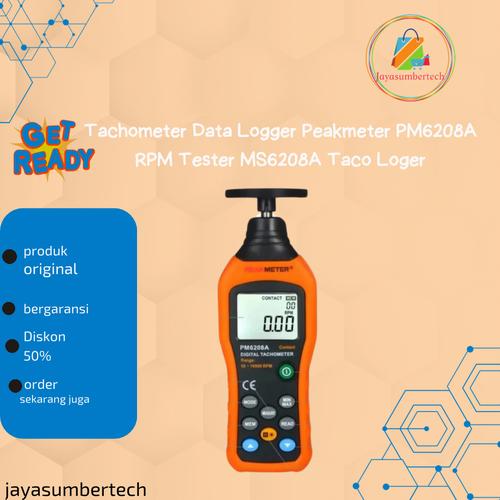 Jual Tachometer Data Logger PeakmeterPM6208A RPM Tester MS6208A Taco ...