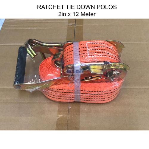 Jual Ratchet Tie Down 2 inch x 12M Cargo Belt Tali ikat bak Truk Barang ...