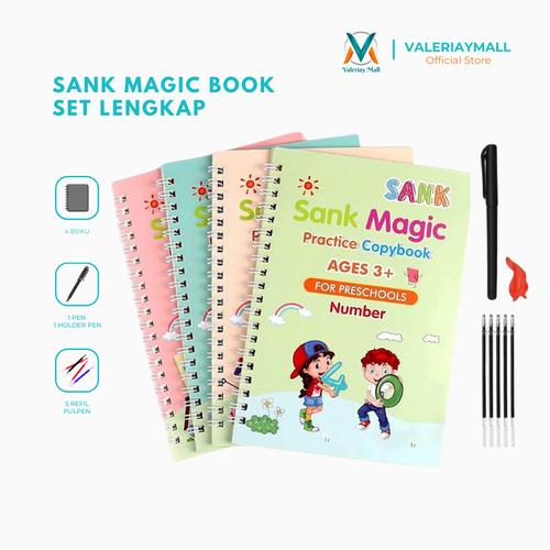 Jual Buku Menulis Huruf Angka Anak Magic Book Ajaib Alphabet Drawing ...
