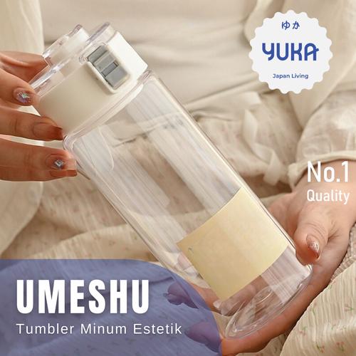 Promo YUKA - UMESHU Botol Air Minum Minimalis Tumblr Minuman Aesthetic ...