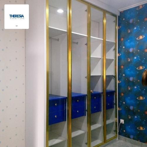 Jual Lemari pakaian pvc hpl led strip custom 200x300 lemari pakaian ...