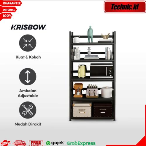 Jual Krisbow Rak Besi 5 Tingkat Dengan Roda Shelving 5 Tier With Wheels ...