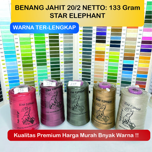 Jual Star Elephant Benang Jahit Jeans 20/2 Berat: 133 Gram - Kode Warna ...