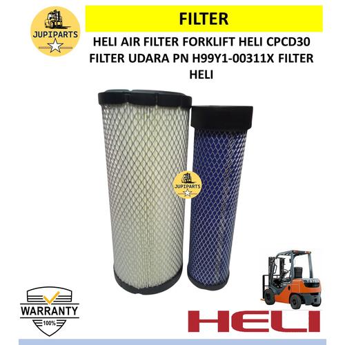 Jual Heli air filter forklift HELI cpcd30 filter udara pn H99Y1-00311X ...