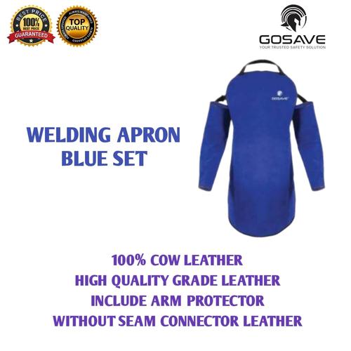 Jual Apron Las Set GOSAVE Kulit Badan + Tangan Seragam Baju Las Safety ...