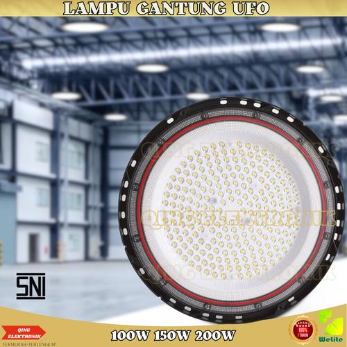 Promo Lampu Highbay Lampu UFO LED Gantung 100W 150W 200W - 100 WATT ...
