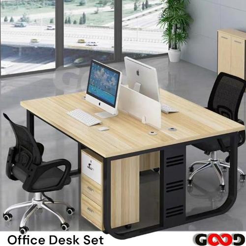 Jual Meja Kantor/ Meja Kerja Kantor/ Meja Staff/Office Desk Set - Wood ...